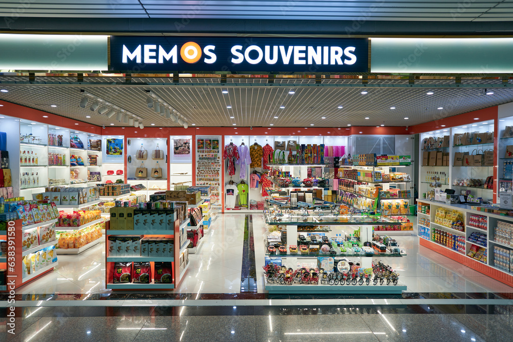 HO CHI MINH CITY, VIETNAM - MARCH 30, 2023: goods on display in Memos ...