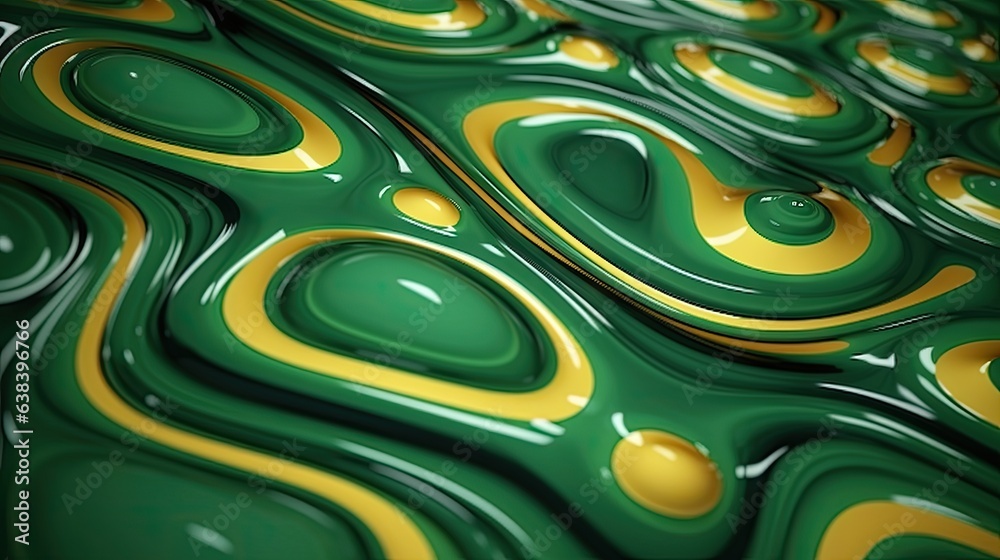 Top-Down Render Showcasing Reaction Diffusion Background - Green and ...
