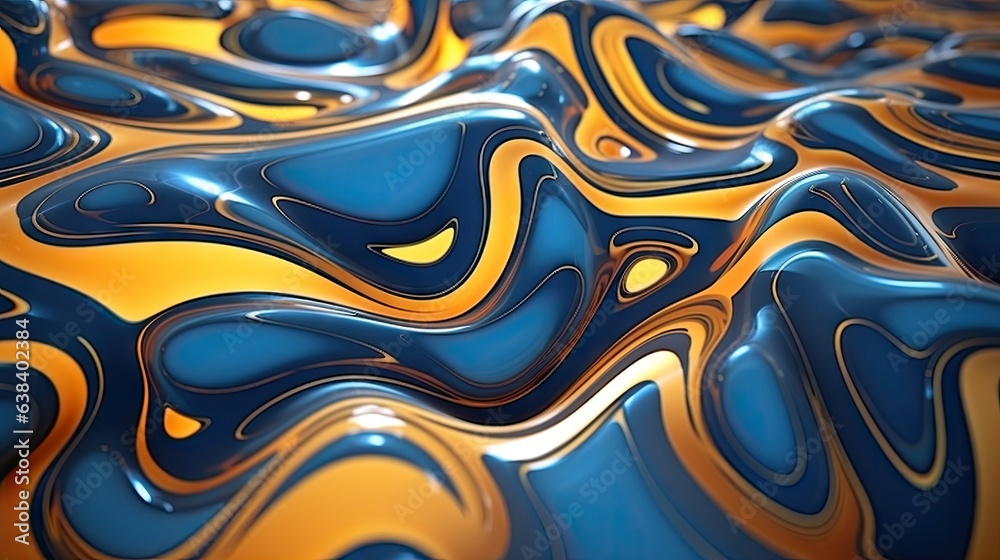 Top-Down Render Showcasing Reaction Diffusion Background - Blue and ...