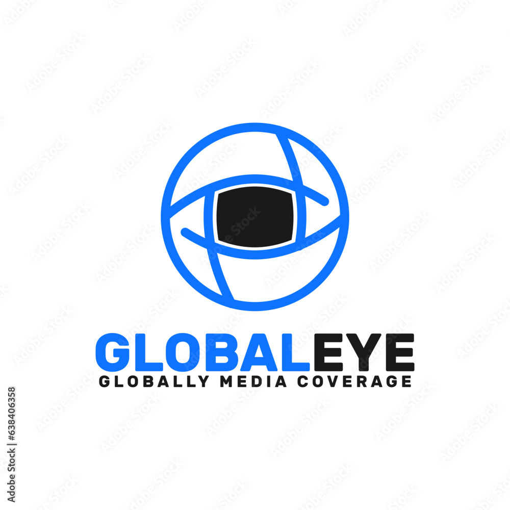 global media logo template in this logo template whole world is being ...