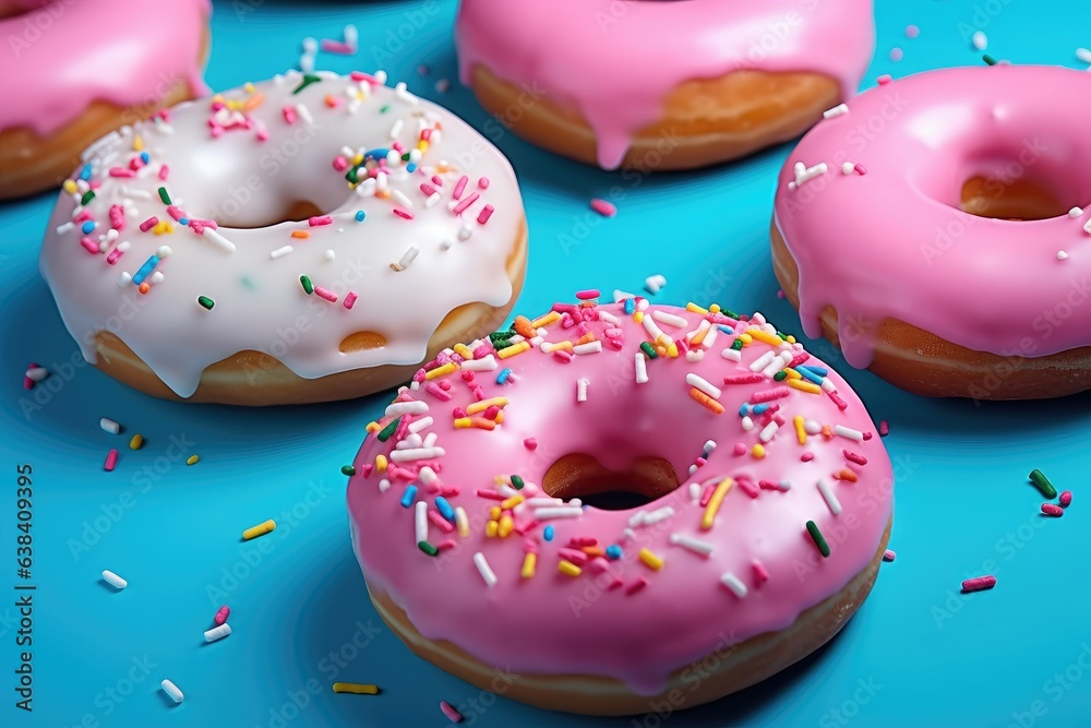 These frosted donuts are filled with a sweet and tantalizing taste that ...