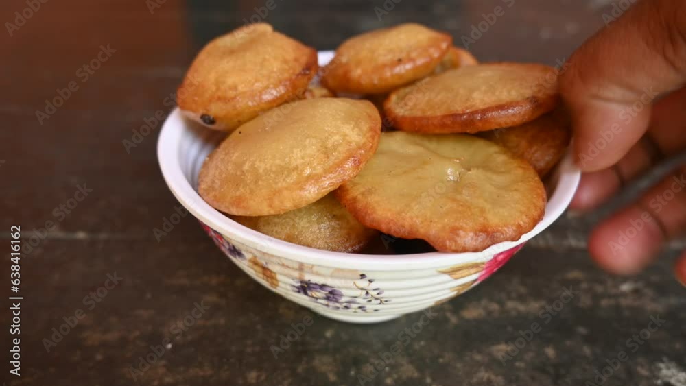 Traditional snacks and sweets of India. It is made by mixing rice flour ...
