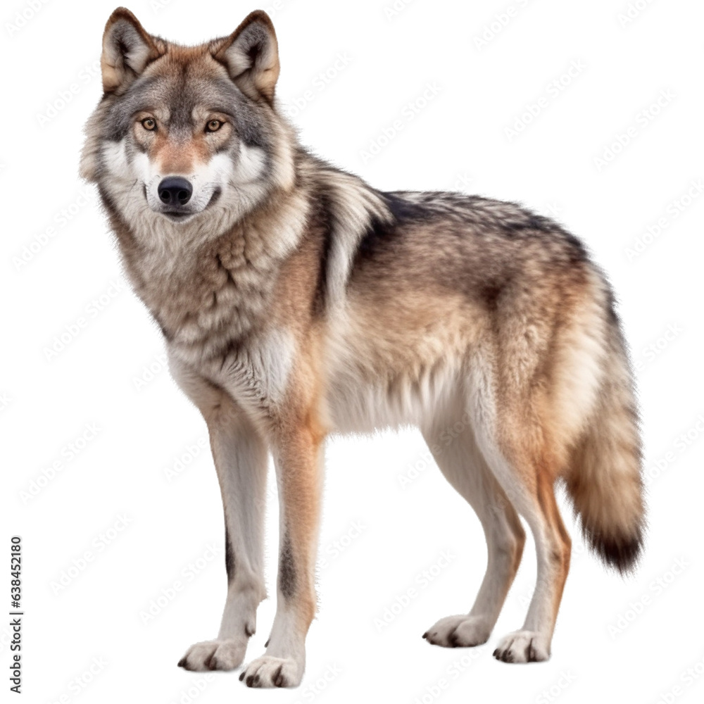wolf isolated on transparent background cutout Stock Photo | Adobe Stock