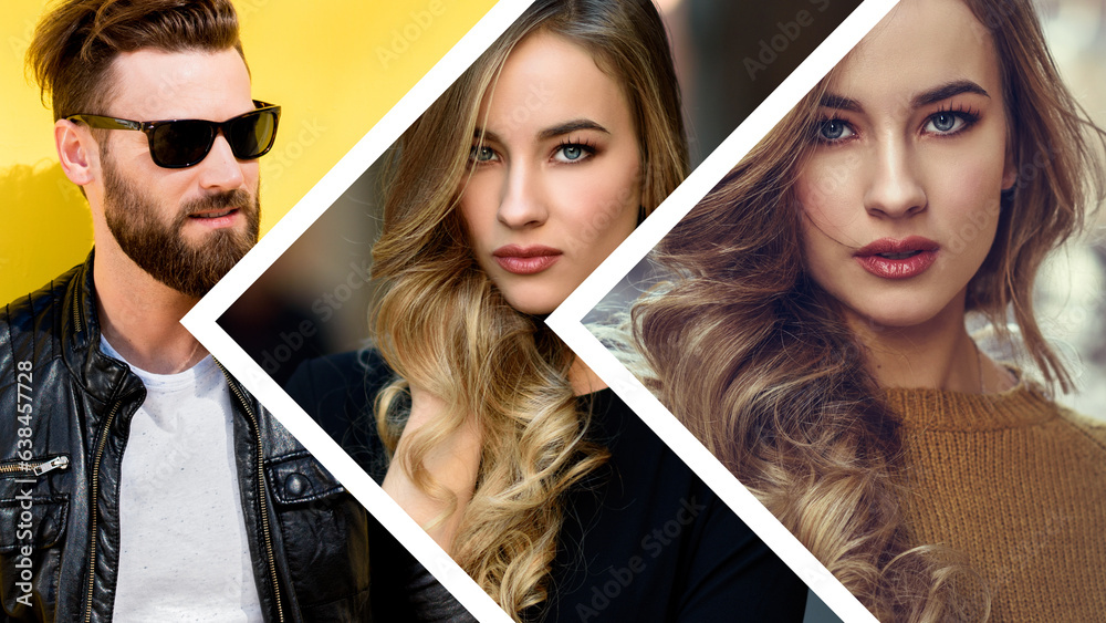 Split Screens - 3 Frame Stock Template | Adobe Stock