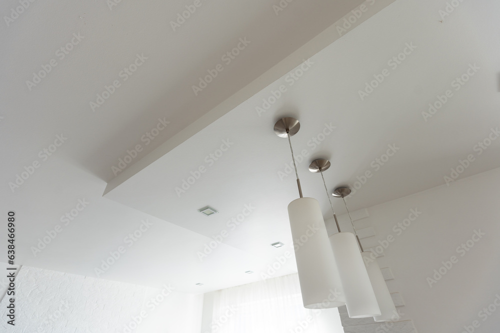 Poster Gypsum board ceiling of house at construction site – Wall Art ...