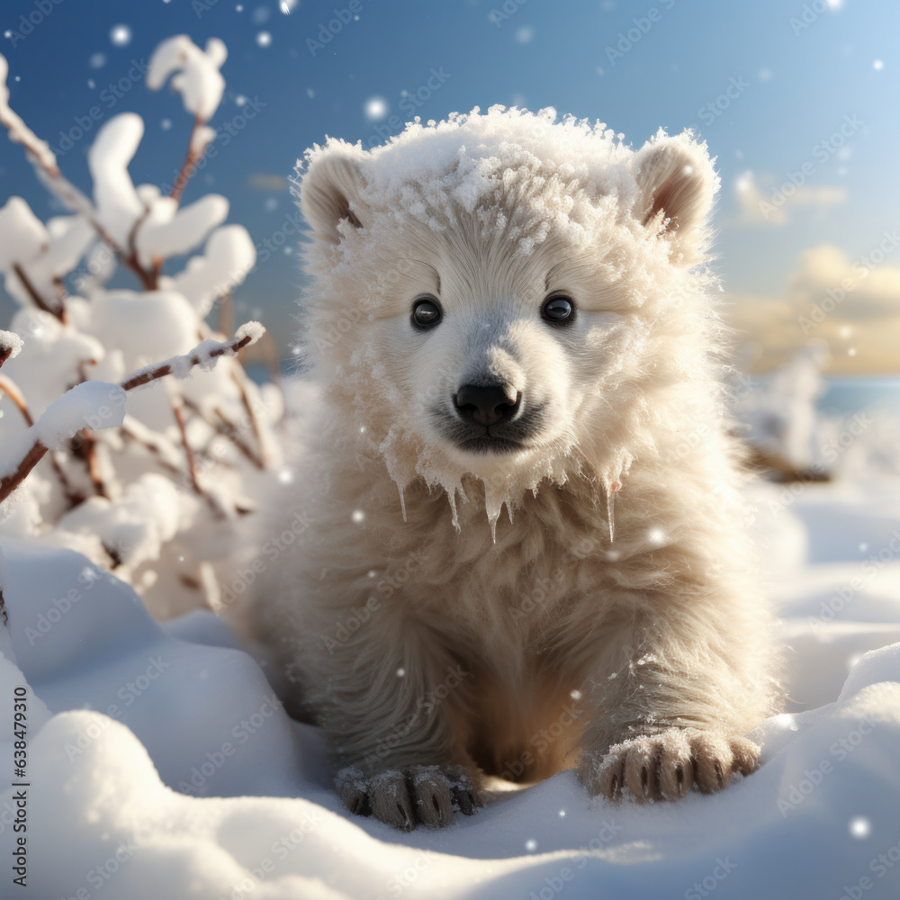 Cute baby polar bear store