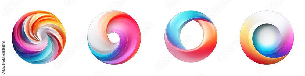 Abstract Circle clipart collection, vector, icons isolated on ...