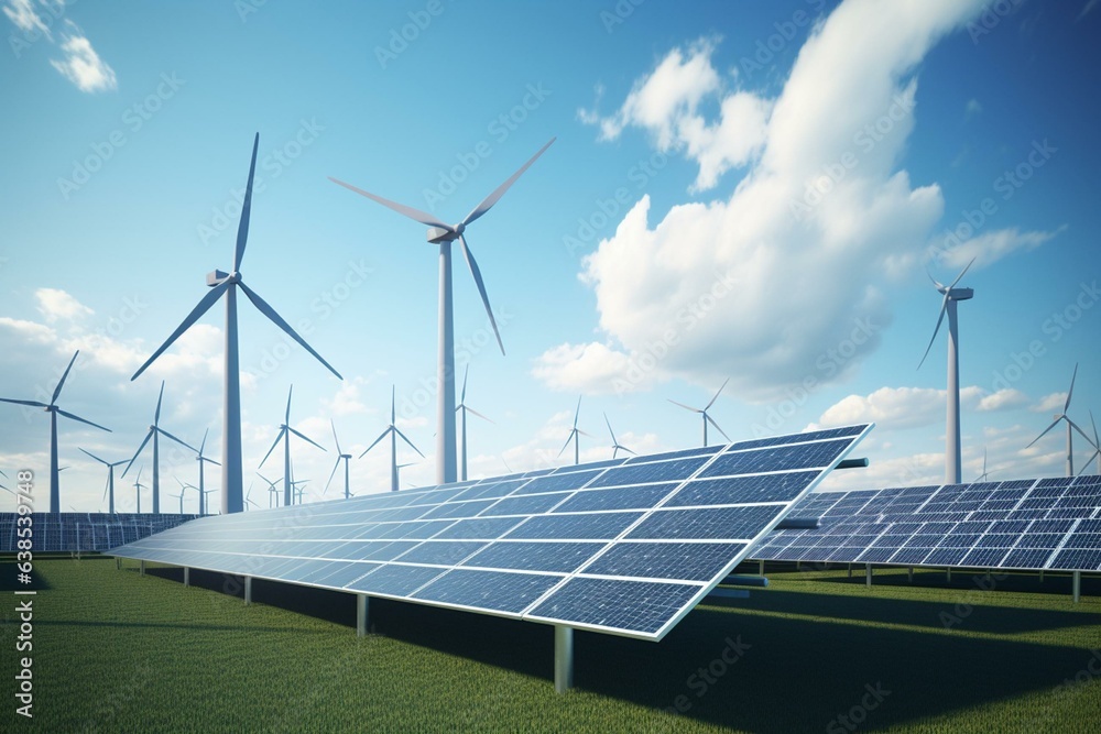 Renewable energy production facility for green hydrogen gas. Provides ...