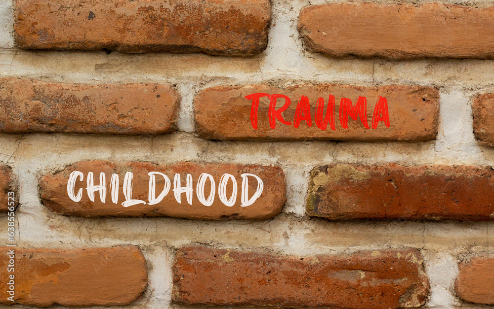 Childhood trauma symbol. Concept words Childhood trauma on beautiful ...