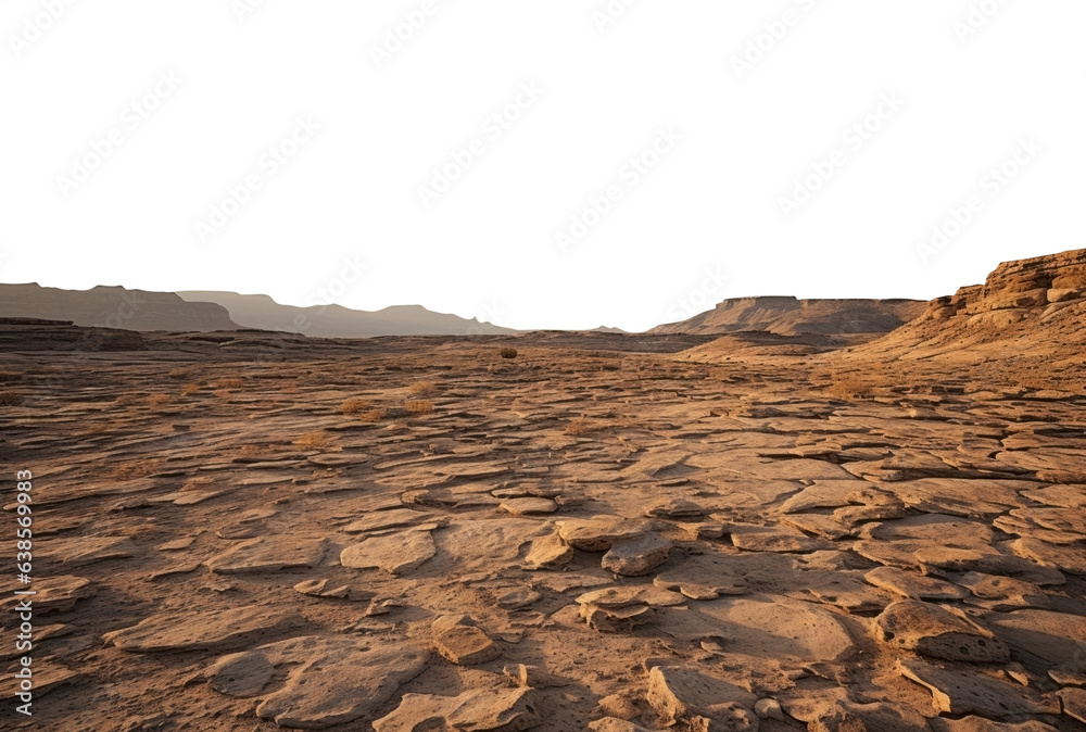 surface of mars. dry barren landscape. transparent PNG file. Stock ...
