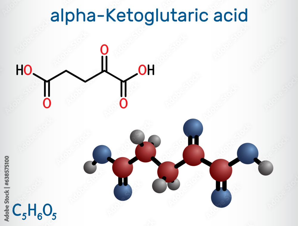 Alpha-ketoglutaric acid, 2-oxoglutaric acid, oxoglutarate, alpha ...