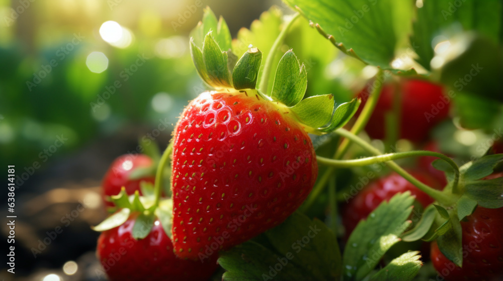 Strawberry looks like original garden fresh 8k, Strawberry garden ...