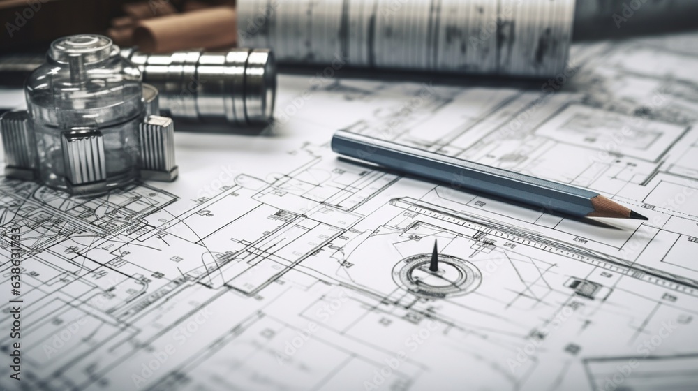 Drawing detail, drawing tools and engineering scheme. Design and ...