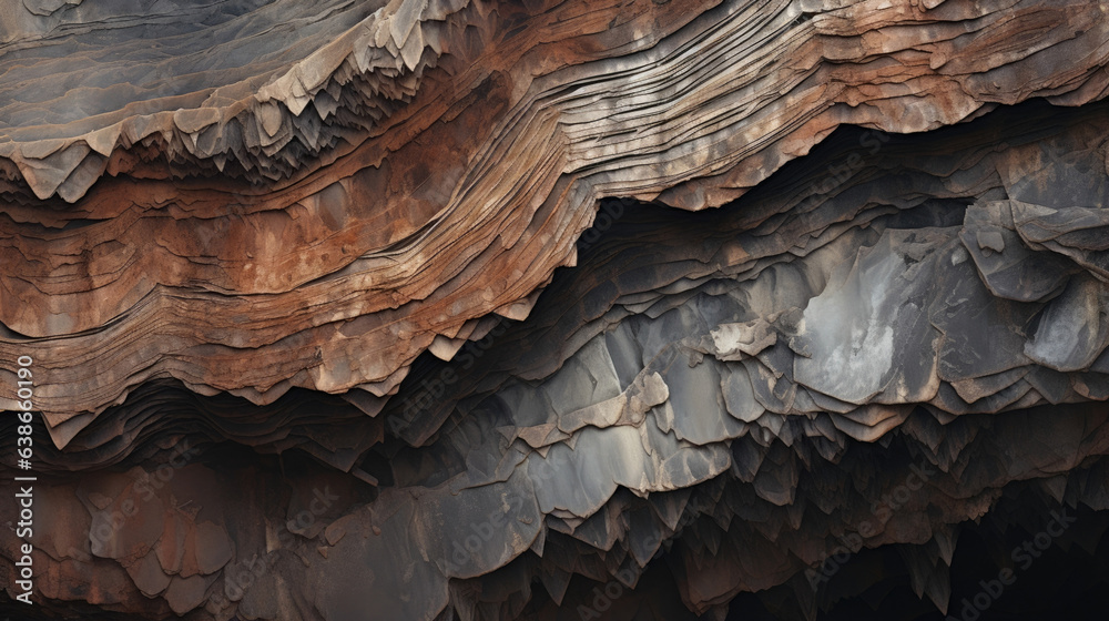 A microscopic cave is a complex landscape consisting of overlapping ...