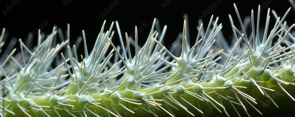 When viewed under a microscope the end of a pseudopodium is studded ...