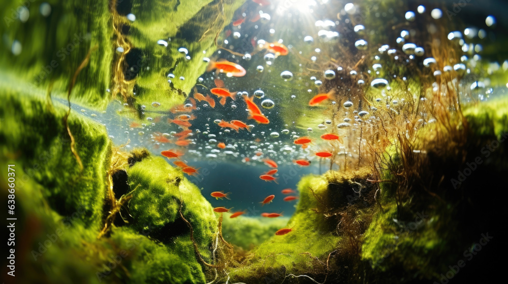A microscopic pond image reveals a look into a small ecosystem hidden ...