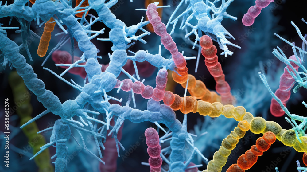 When zoomed in under the microscope a microscopic chromosome reveals ...