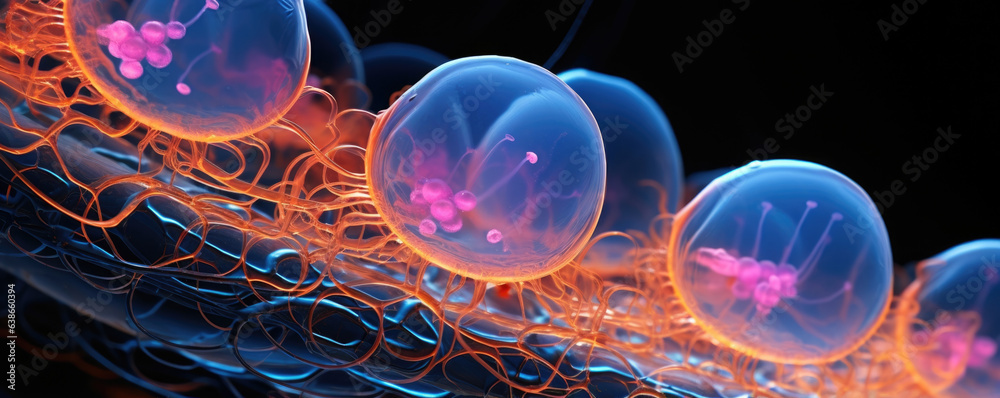 This photo showcases a single receptor cell in macro focus composed of ...