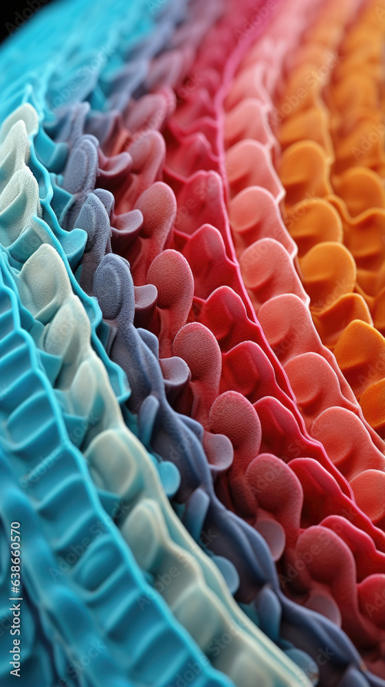 Closeup the granular irregular surface structure of the hormones can be ...