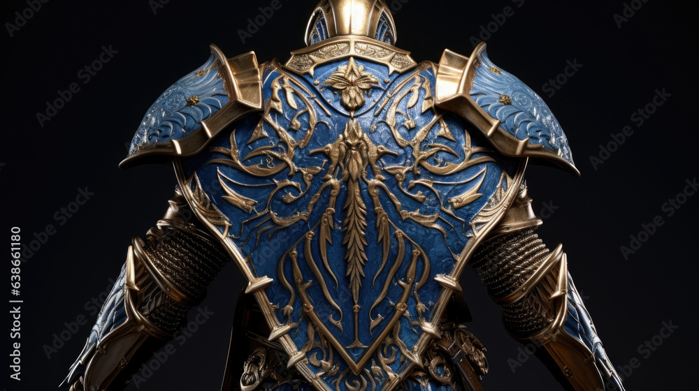 This champion is of royal stock clad in heavy plate armor proudly ...