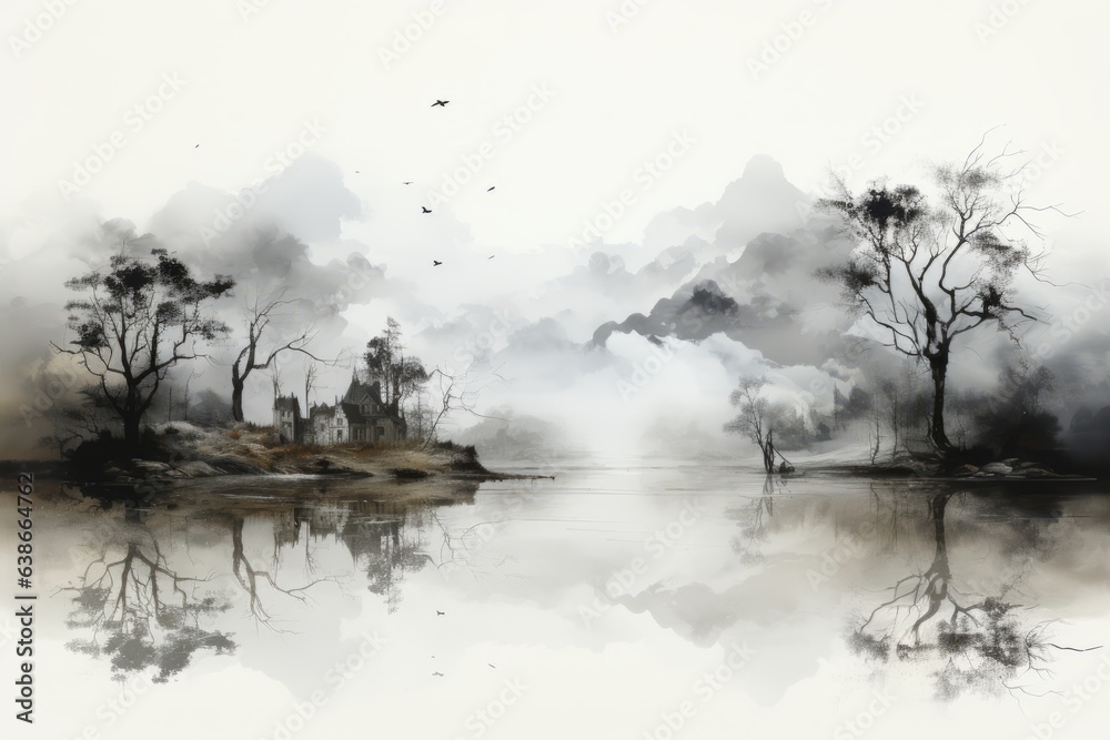 Atmósfera Inquietante en la Orilla del Agua: La Leyenda del Bosque ...