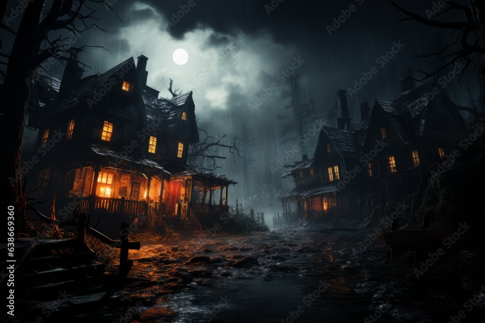 Foto de Halloween Atmospheric Photo: Conjuring the Spooky Essence of ...