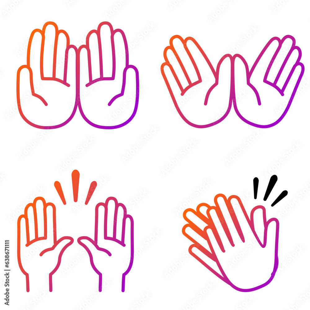 the hand emoji consisting of a pair of hands, inspiration and applause ...
