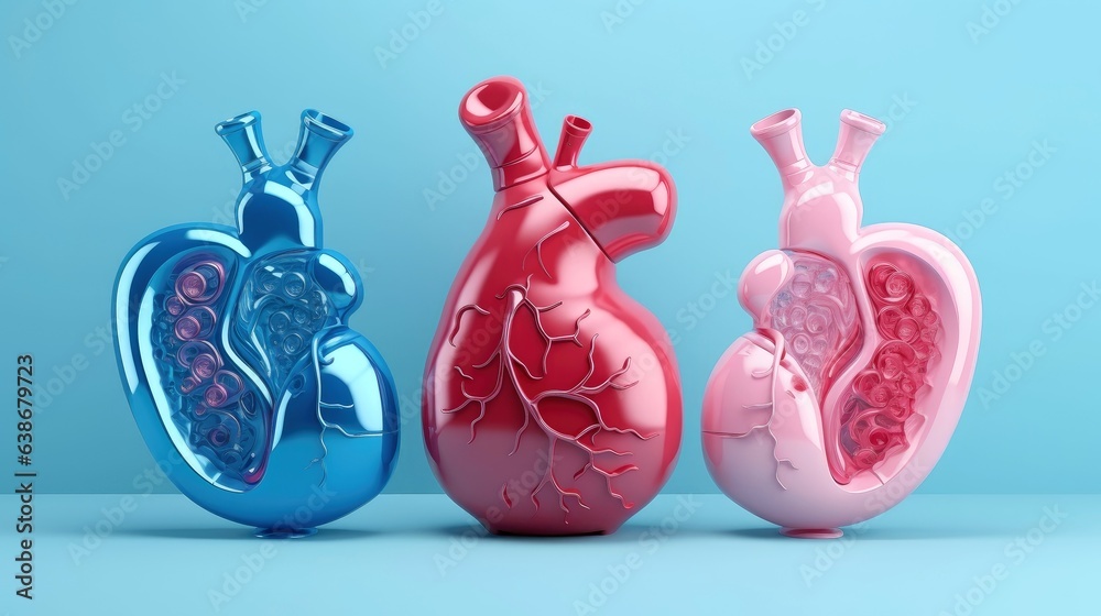 3D illustration mockup of the human organ system, Anatomy, Nervous ...