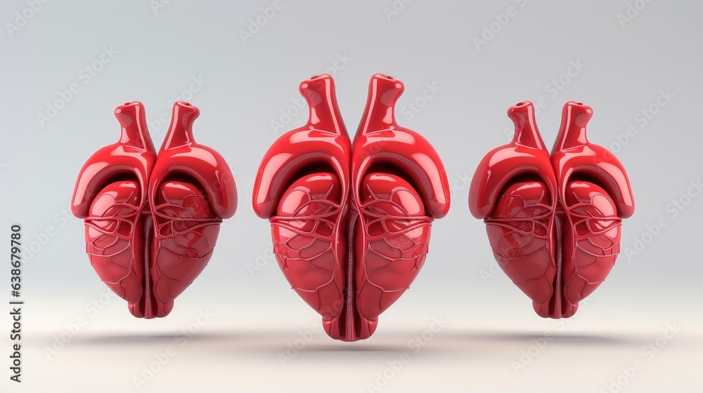 3D illustration mockup of the human organ system, Anatomy, Nervous ...