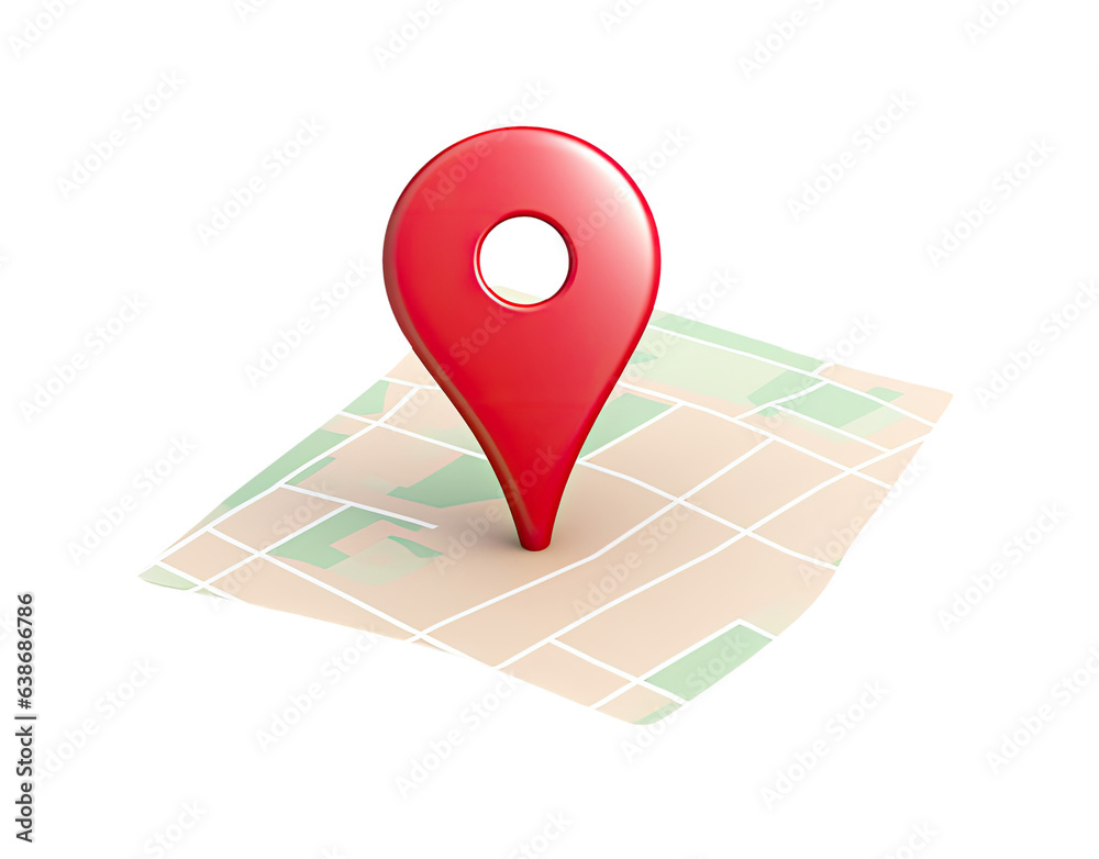 Red map pointer with abstract map isolated on transparent background Stock Illustration | Adobe ...