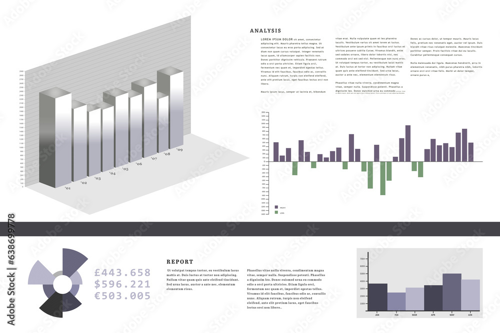 Digital png illustration of charts and diagrams on transparent ...
