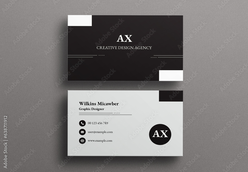 Minimal Business Card Stock Template | Adobe Stock