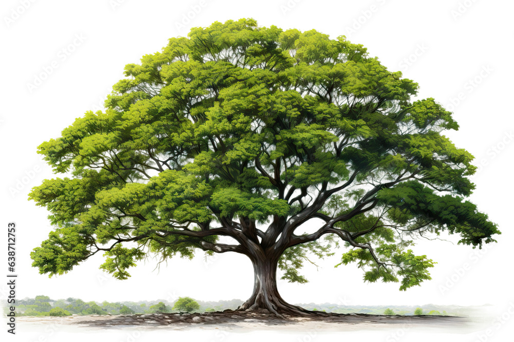 png transparent Rain tree isolated on white background.Tropical tree ...