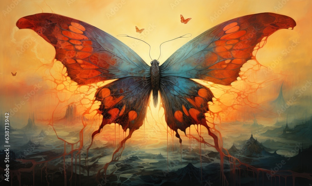The eerie beauty of the scary butterfly drawing sent shivers down my ...