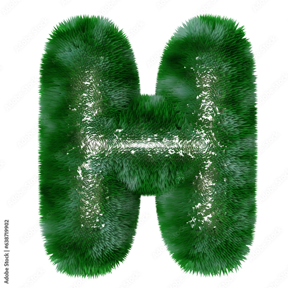 English alphabet capital "H" letters in isolated white background ...