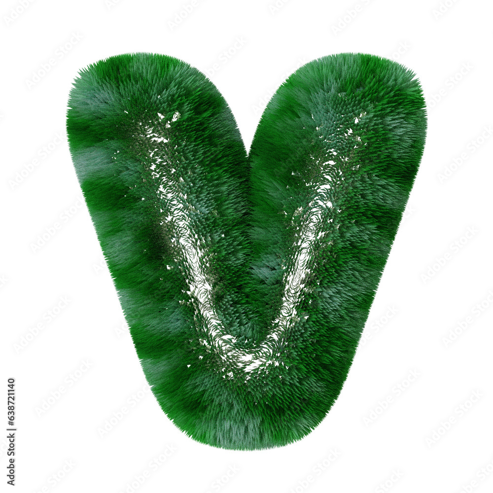 English alphabet capital "V" letters in isolated white background ...