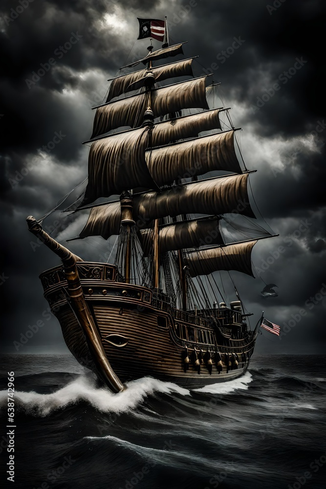 A digital oil painting of a dramatic cinematic scene of an antique ...