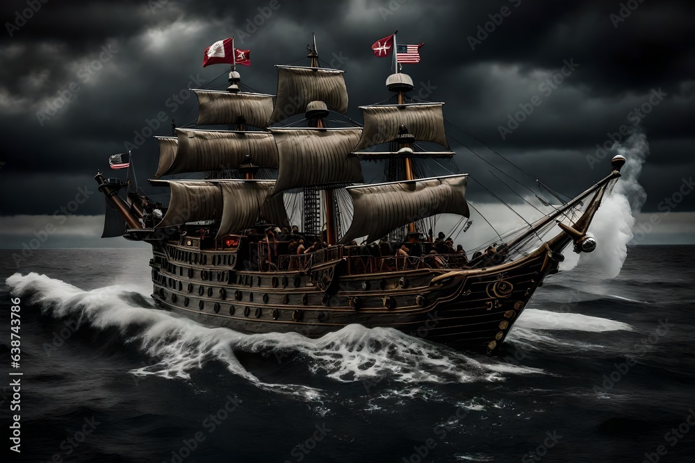 A digital oil painting of a dramatic cinematic scene of an antique ...