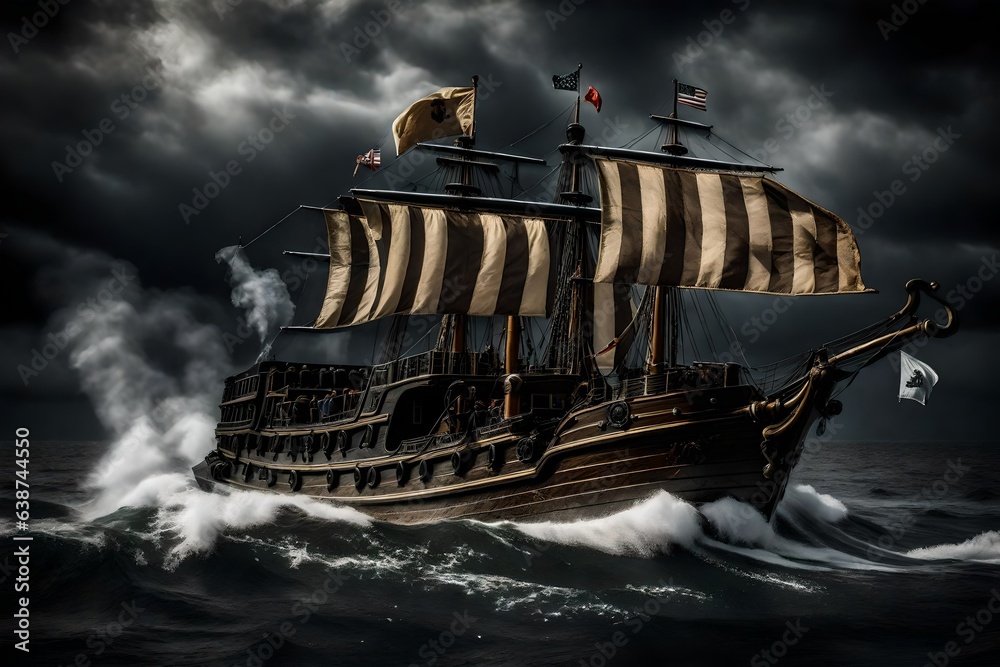 A digital oil painting of a dramatic cinematic scene of an antique ...