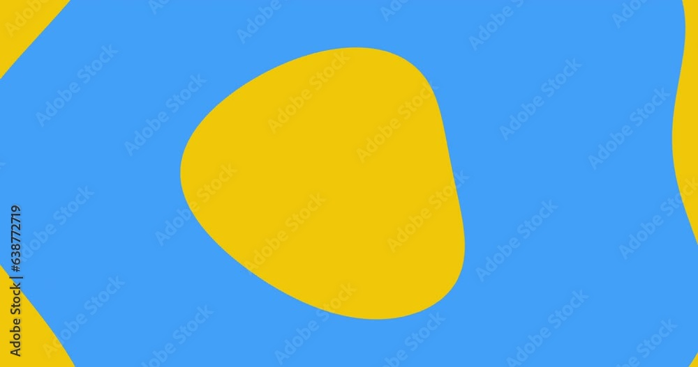 4k yellow sunny and light blue animated background. Fluid seamless ...