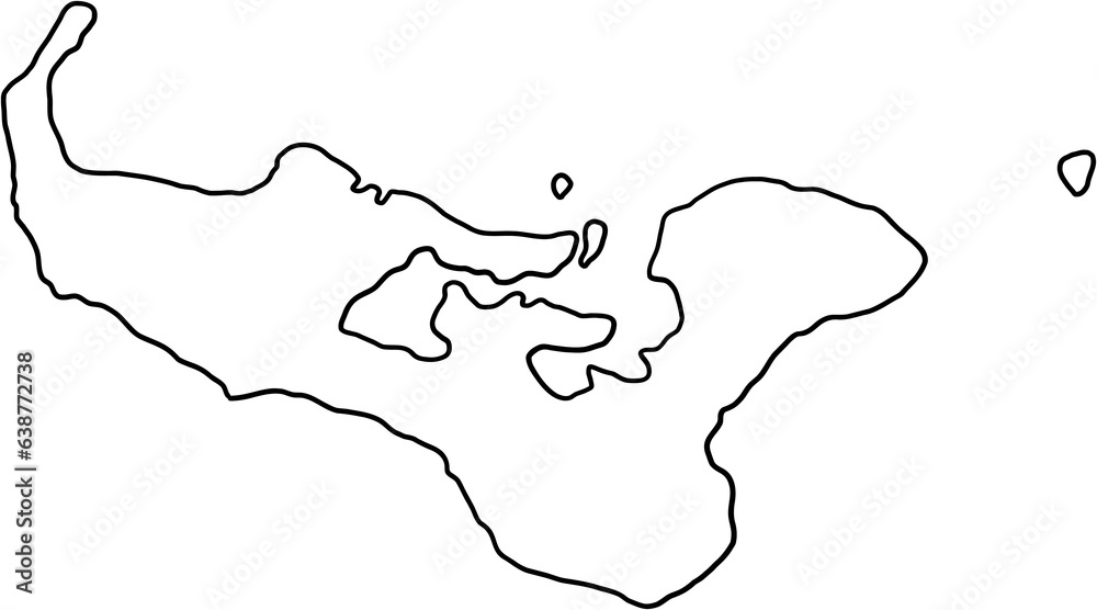 doodle freehand drawing of tonga island map. Stock Illustration | Adobe ...
