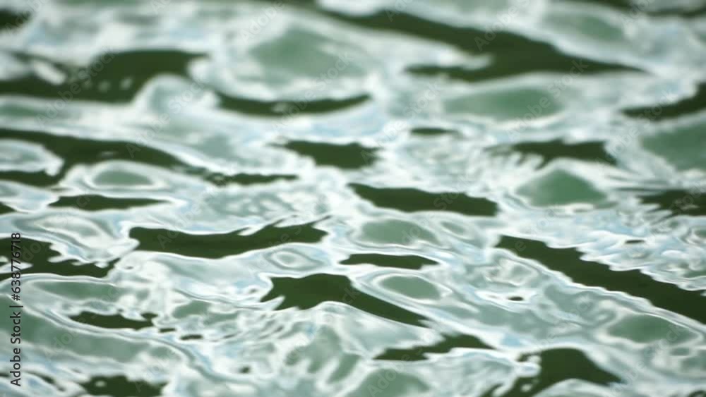 Sun reflecting on sparkling sea lake water surface, ocean at sunset, sunrise. Sunrays flickering ...