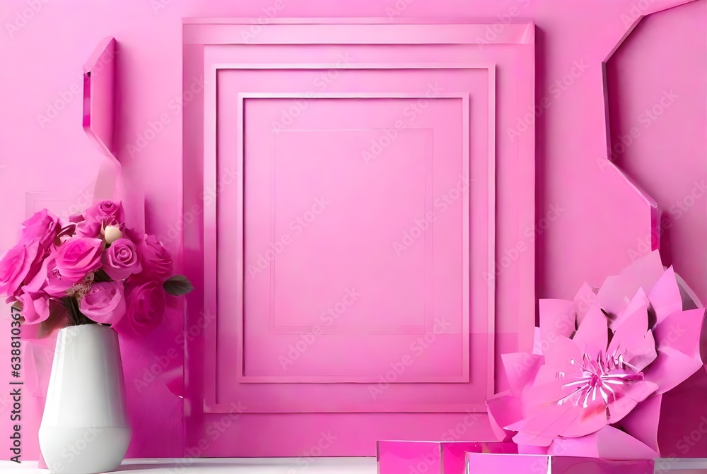 Feminine Resilience Celebrate strength pink corners signify the power ...