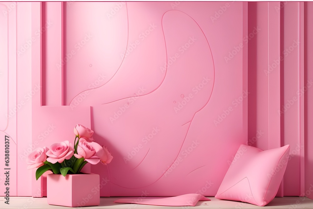 Feminine Resilience Celebrate strength pink corners signify the power ...