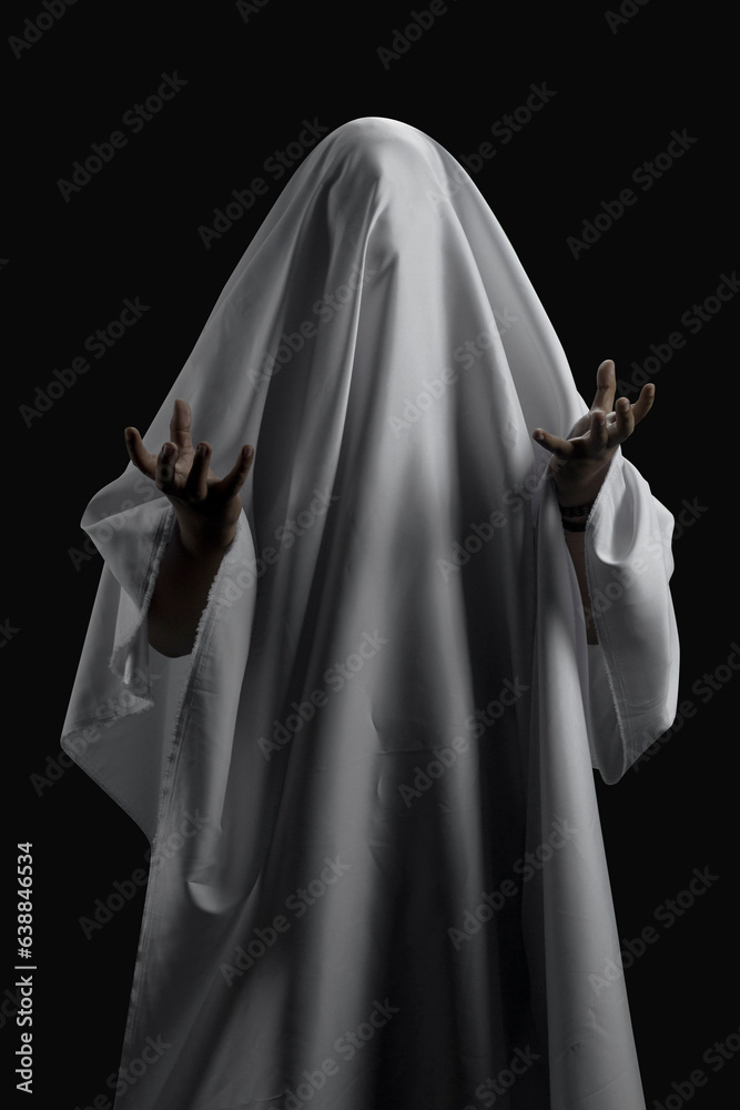 Scary cloth ghost photos, theme of darkness and death Stock Photo ...