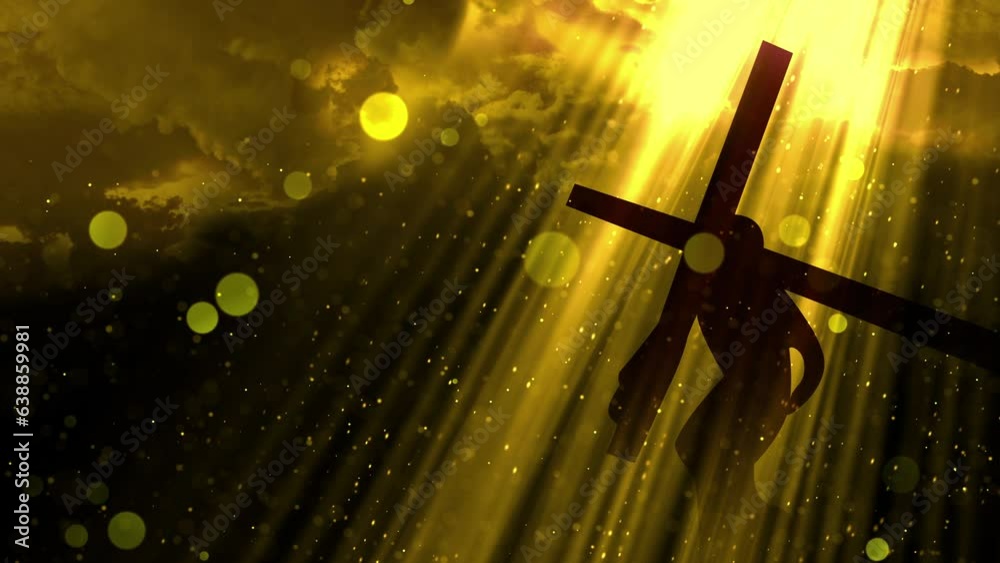 Christian Worship Background Animation with Seamless Loop Stock ビデオ ...