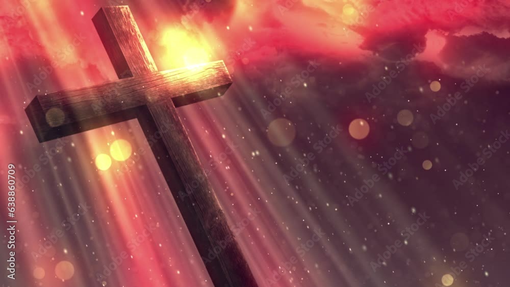 Christian Worship Background Animation with Seamless Loop Stock Video ...