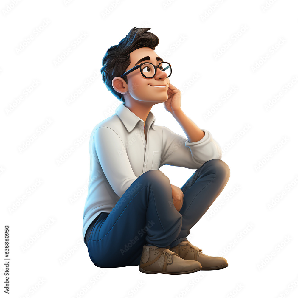 Thinking men, thinking men in typical posture, concentrated, men ...