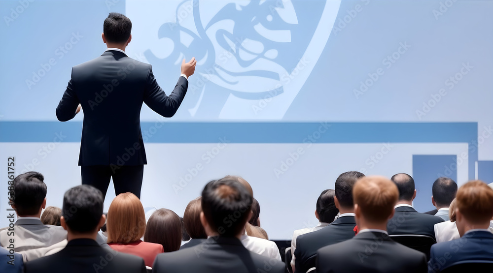 Empowering Business Event Moment: Motivational Speaker Inspiring ...