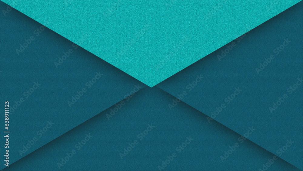 Blue colored letter envelope with paper texture in vector background ...